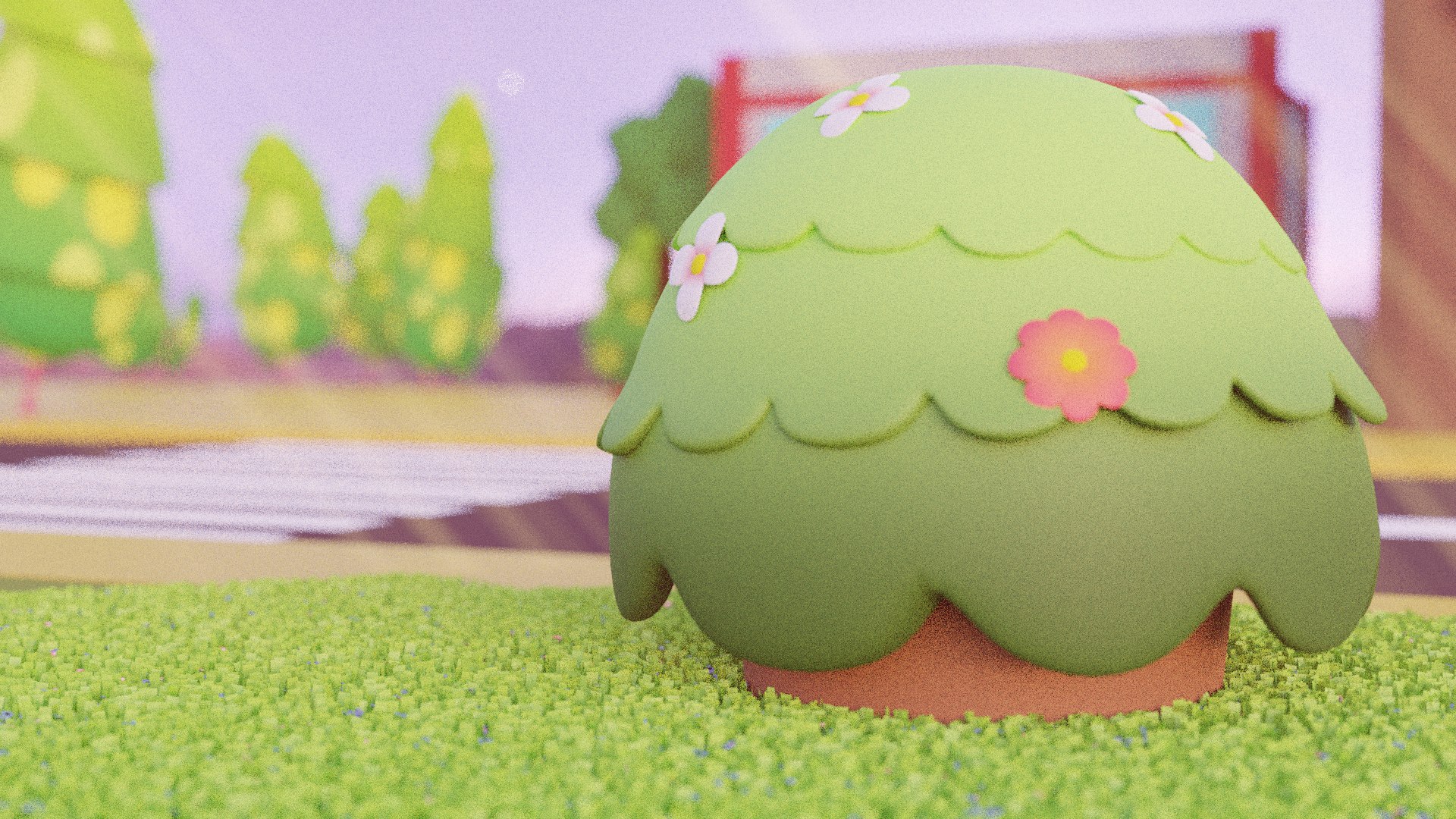 Cartoon Bush 3D - TurboSquid 1893274