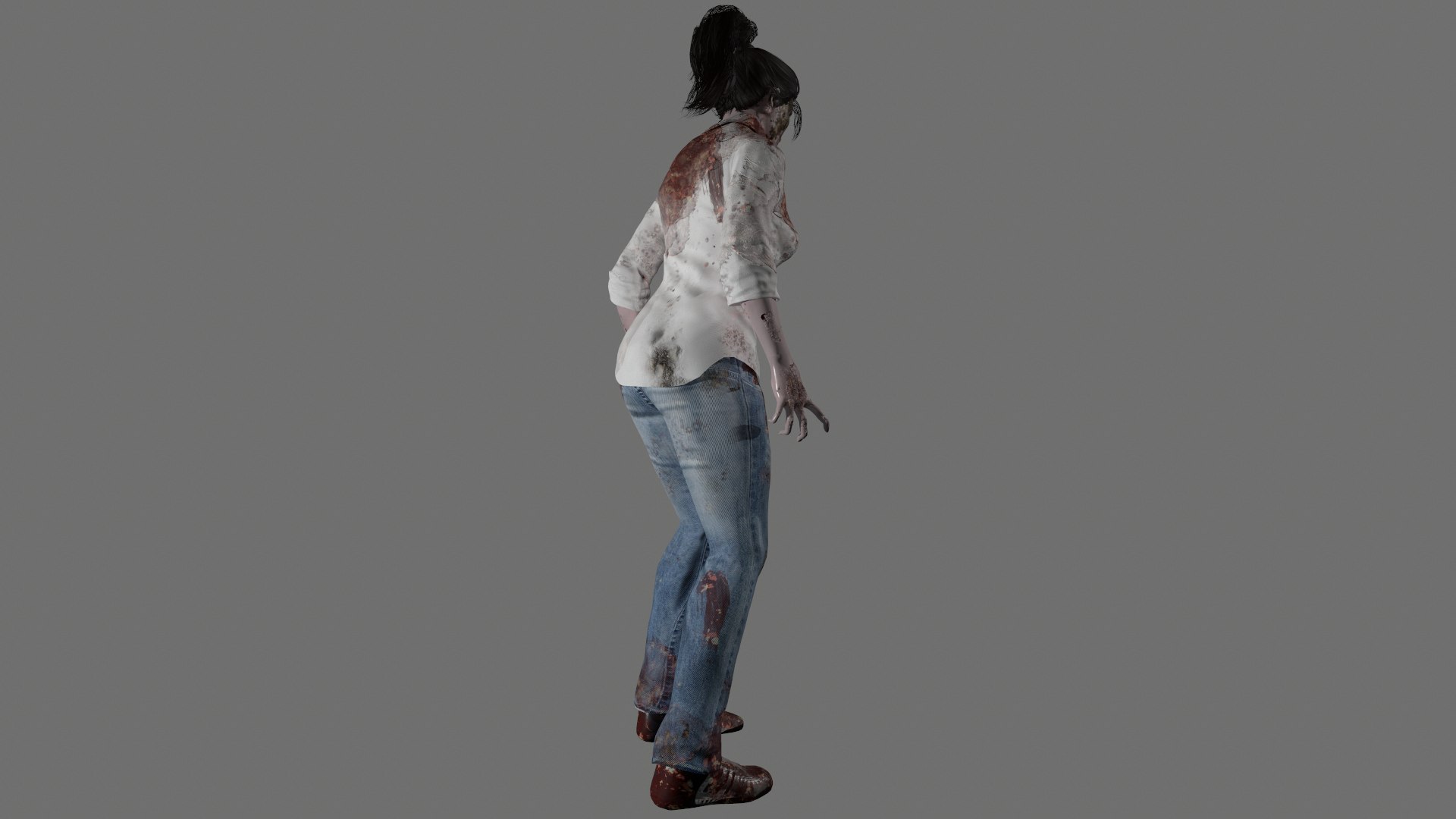 Female Zombie 3D - TurboSquid 1914039