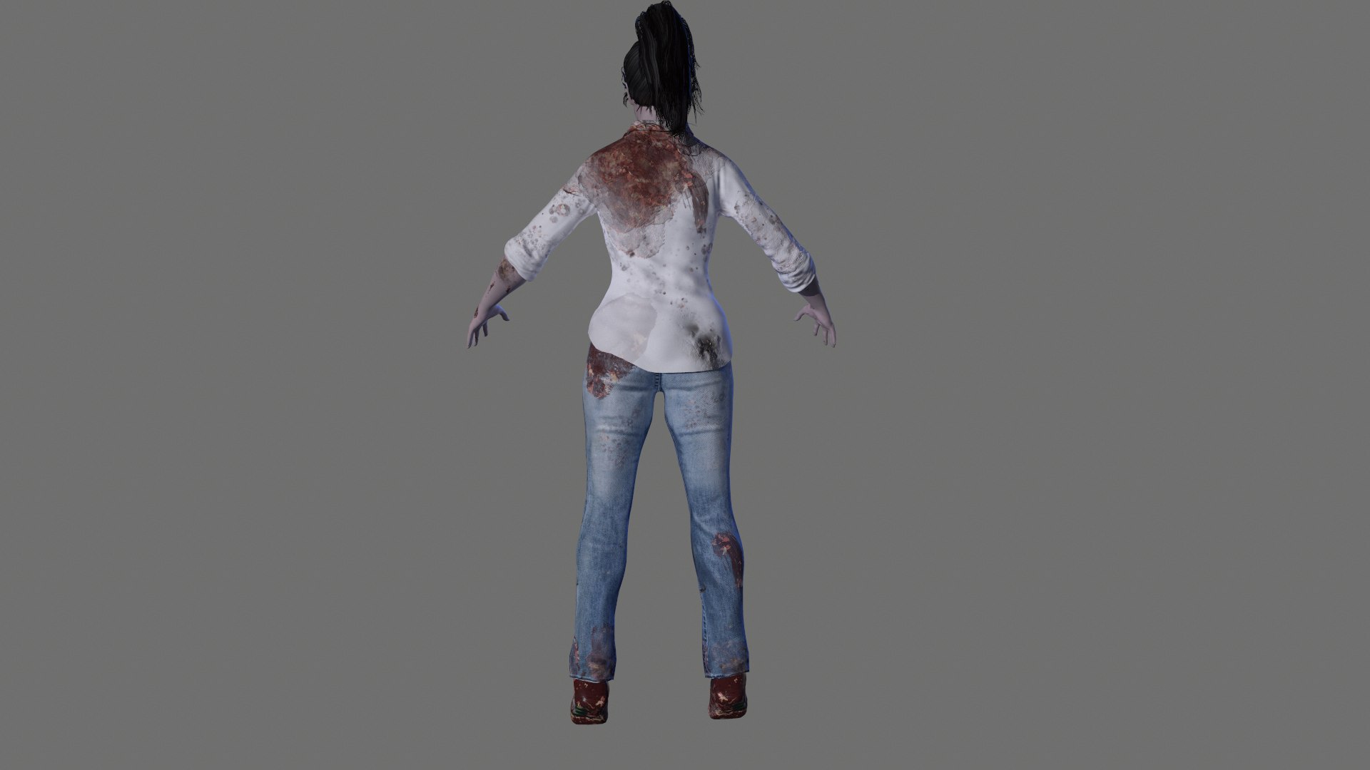 Female Zombie 3D - TurboSquid 1914039