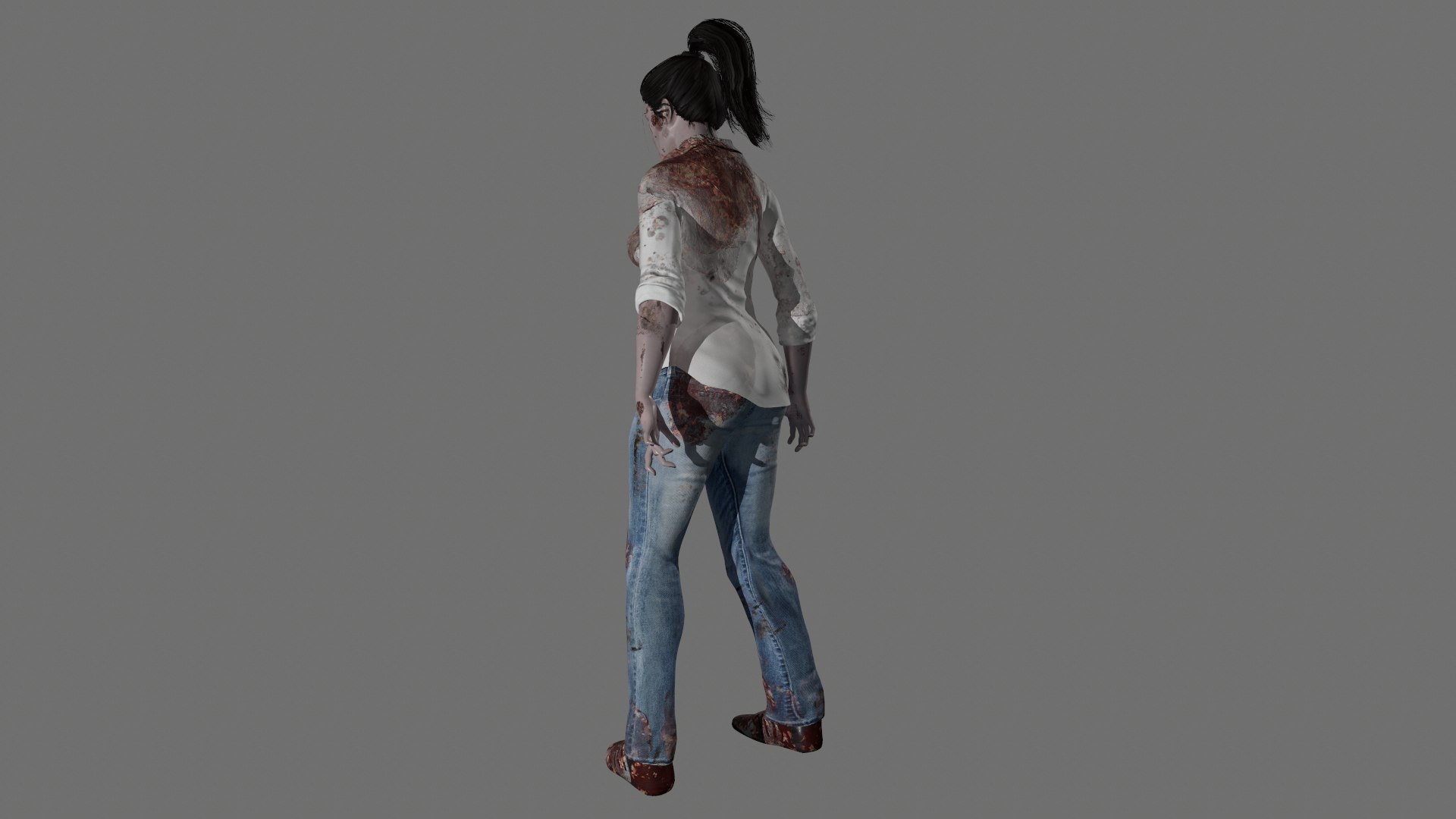 Female Zombie 3D - TurboSquid 1914039