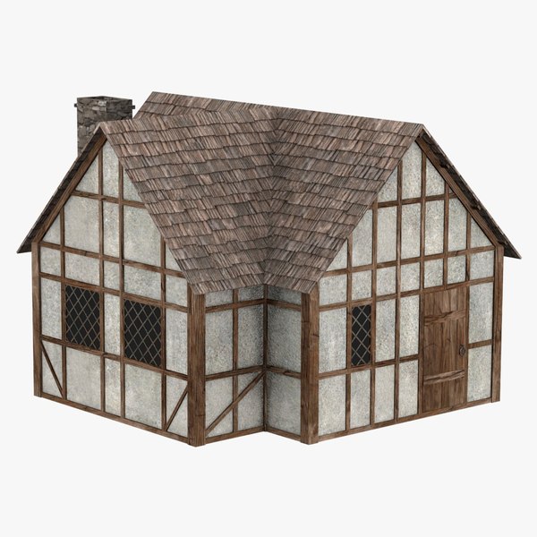 3d model medieval house