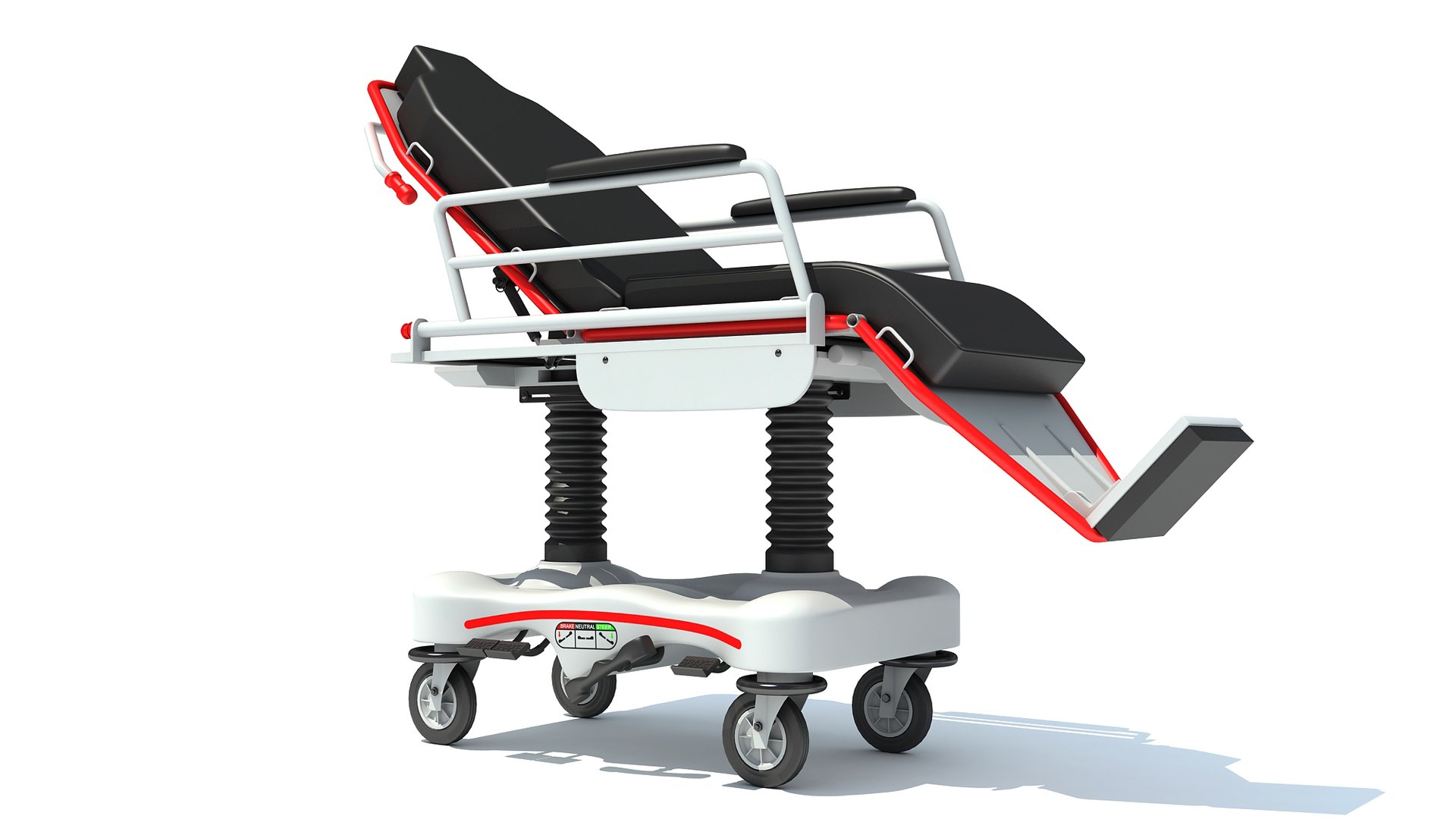 Medical Stretcher Chair Model - TurboSquid 1575237