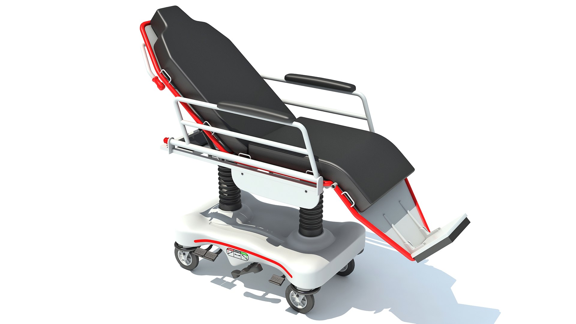 Medical Stretcher Chair Model - TurboSquid 1575237