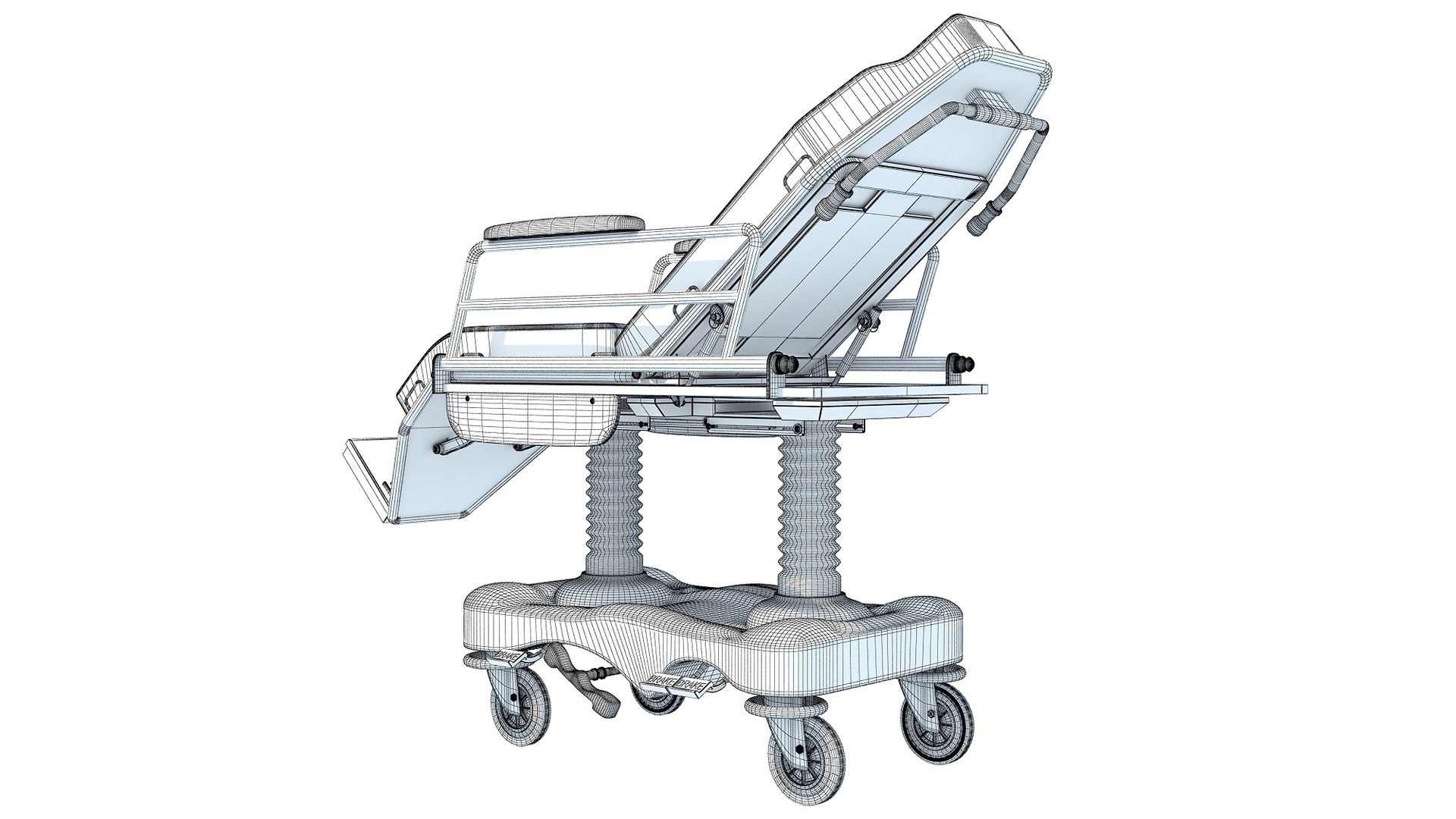 Medical Stretcher Chair Model - TurboSquid 1575237