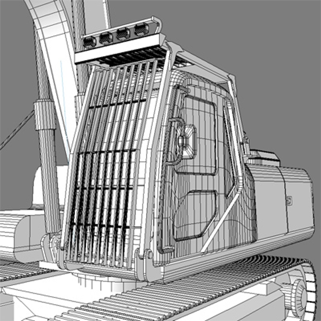 Excavator Construction - 3d Model