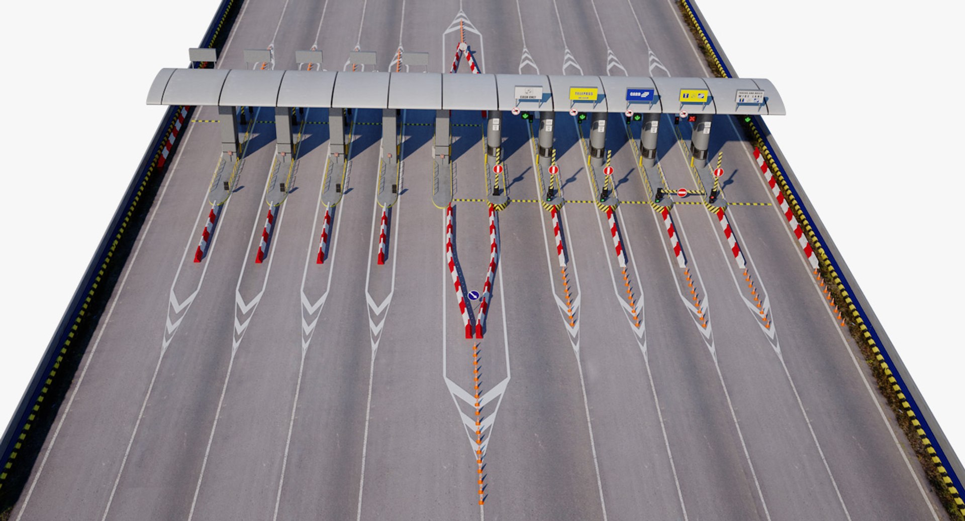 3D Model Highway Toll Gate - TurboSquid 1313348