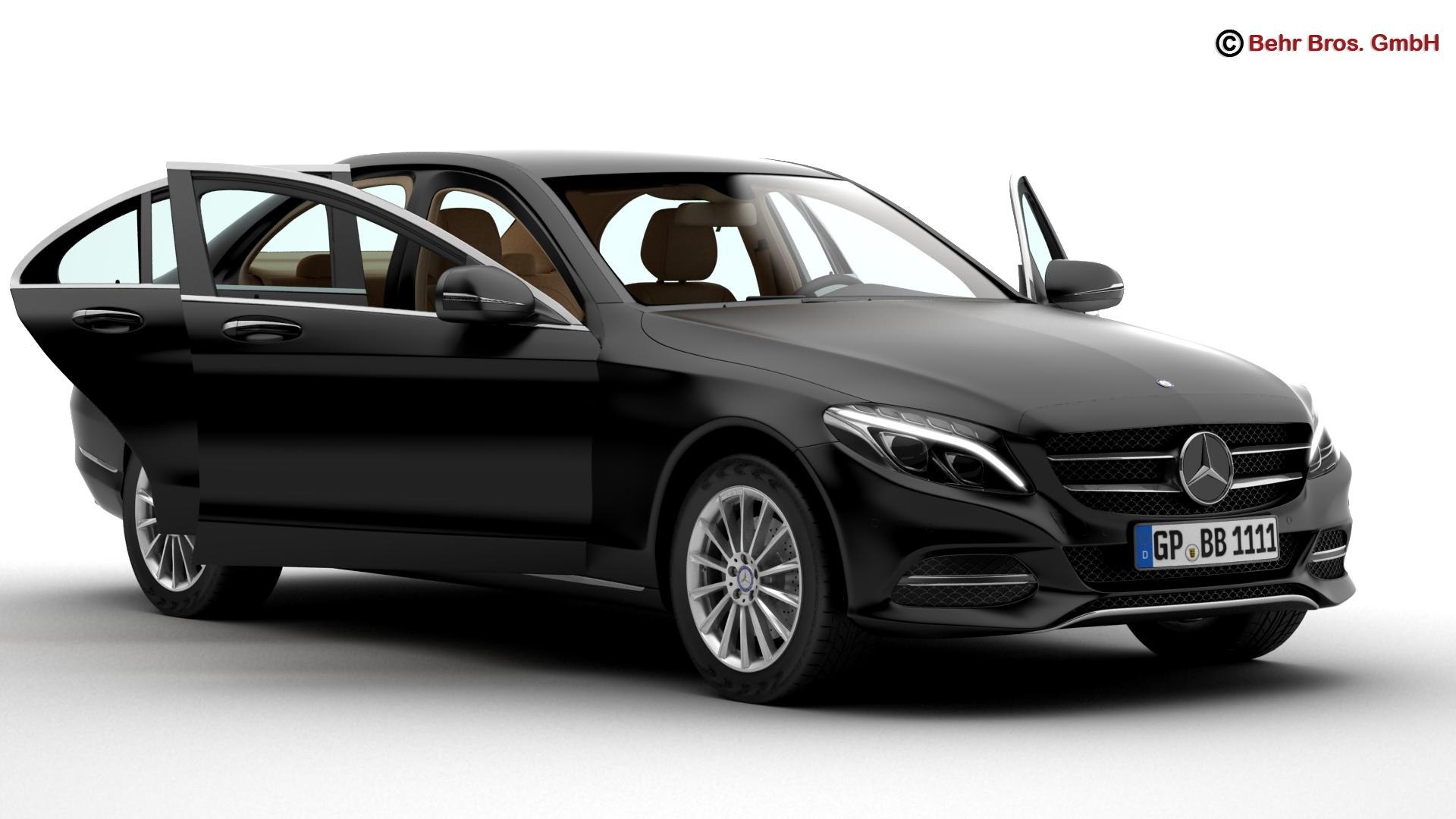 3d Mercedes C Class 2015 Model