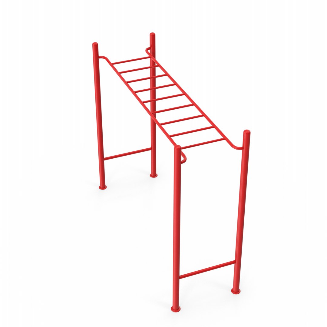 3D model Red Playground Climber - TurboSquid 2182270