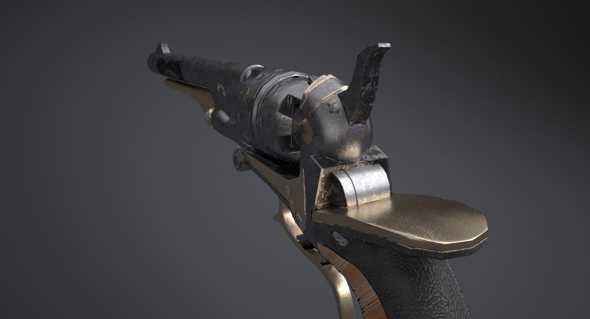 Revolver gun 3D model - TurboSquid 1183901