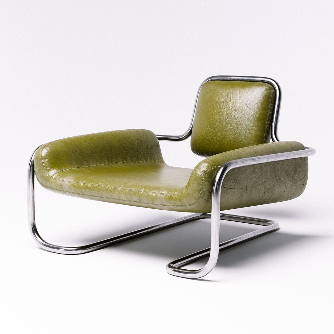 3D Lemon Sole Lounge Chair Model - TurboSquid 2262330