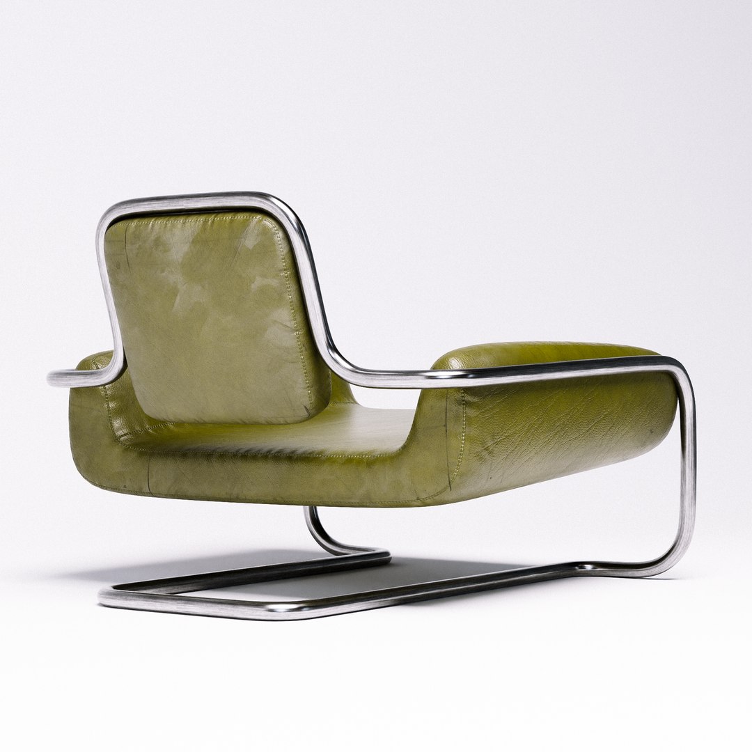 3D Lemon Sole Lounge Chair Model - TurboSquid 2262330