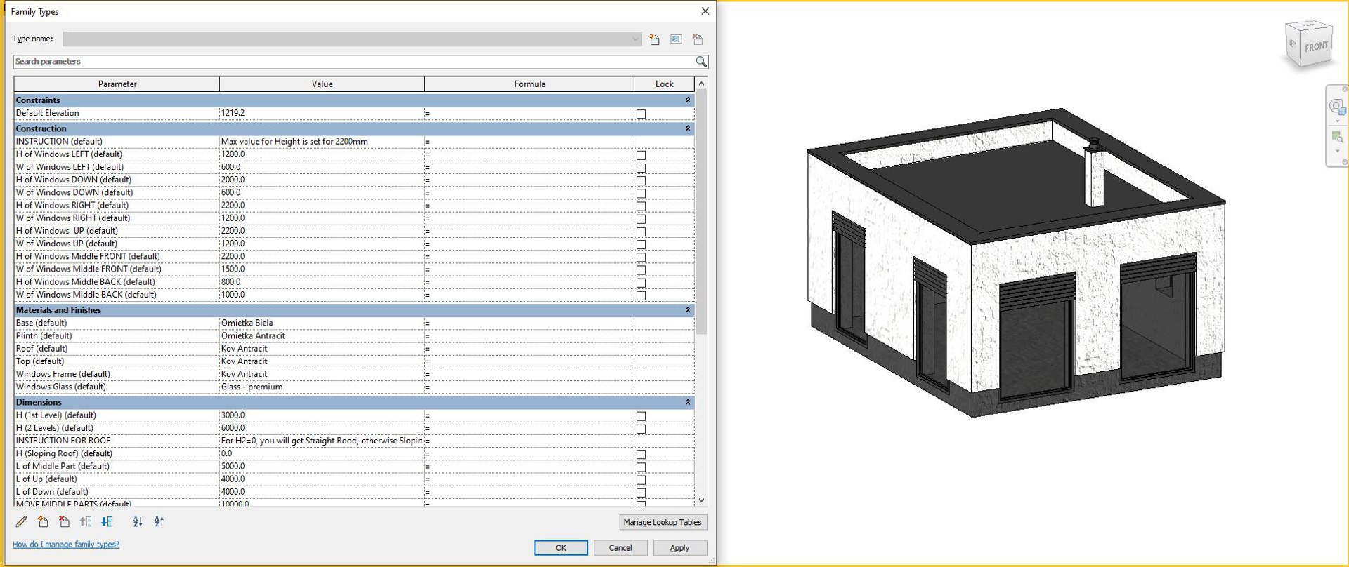 Full parametric HOUSE created in Revit Family 3D model - TurboSquid 1808218
