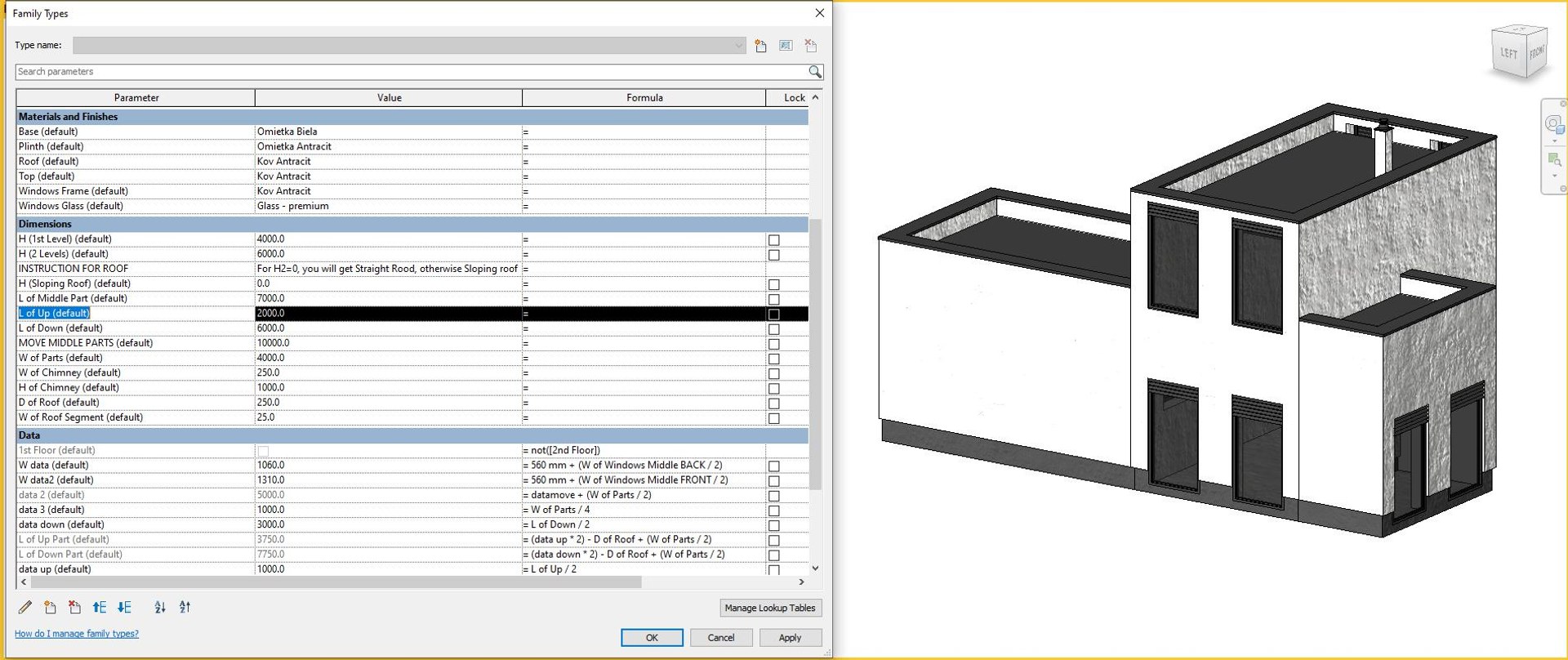 Full parametric HOUSE created in Revit Family 3D model - TurboSquid 1808218