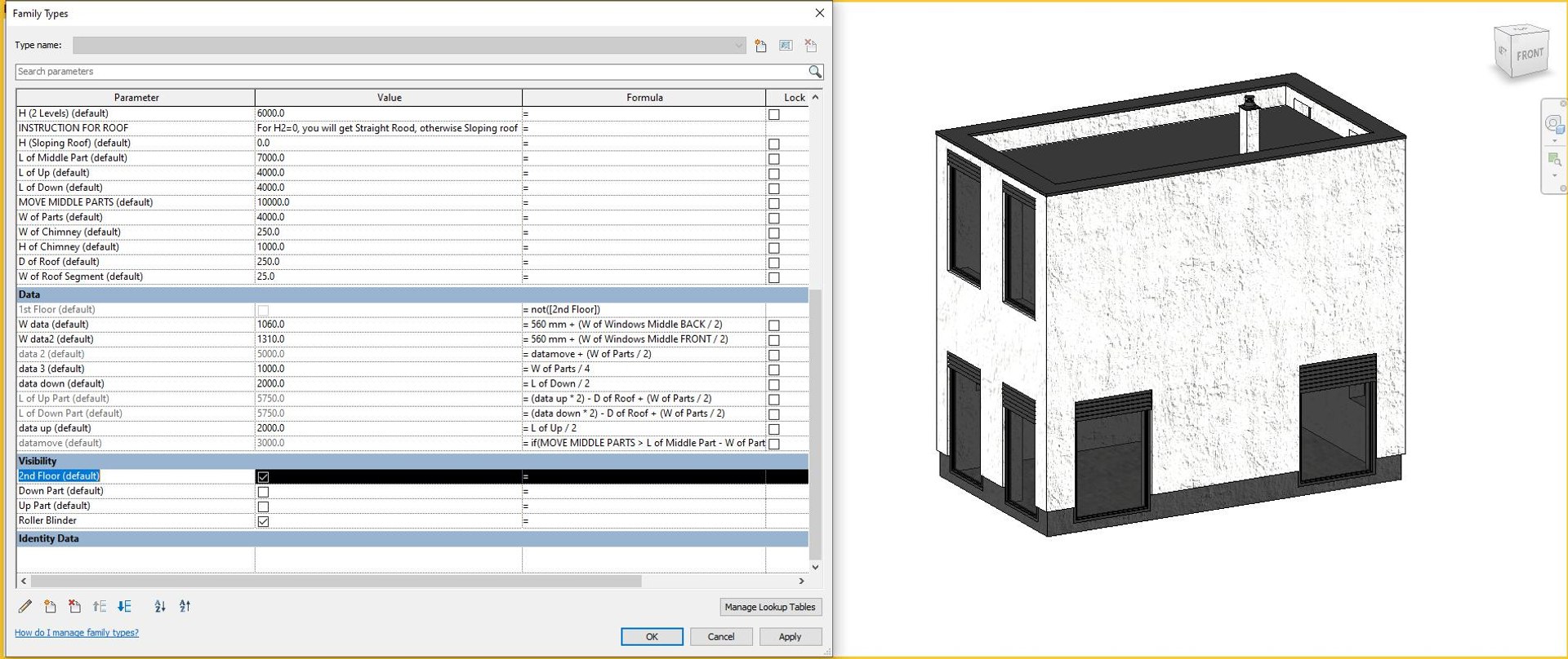 Full parametric HOUSE created in Revit Family 3D model - TurboSquid 1808218