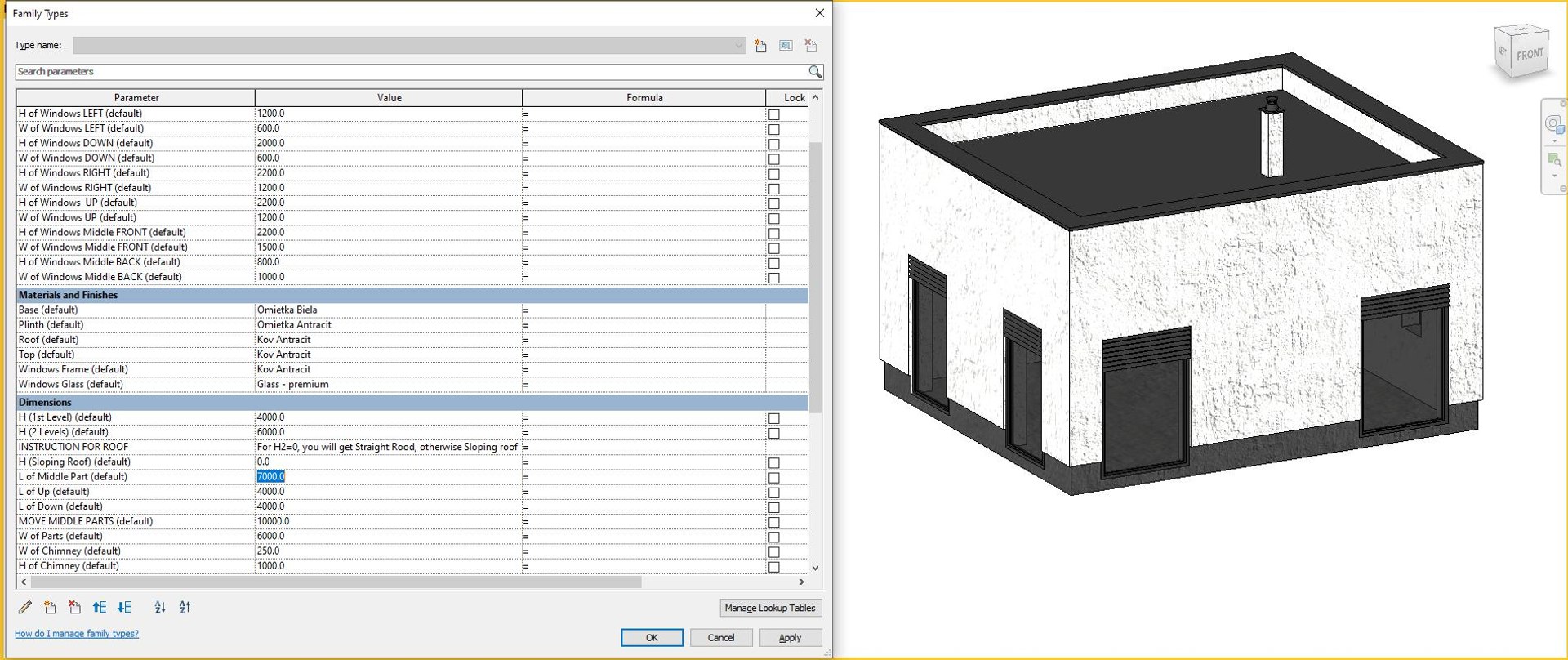 Full parametric HOUSE created in Revit Family 3D model - TurboSquid 1808218