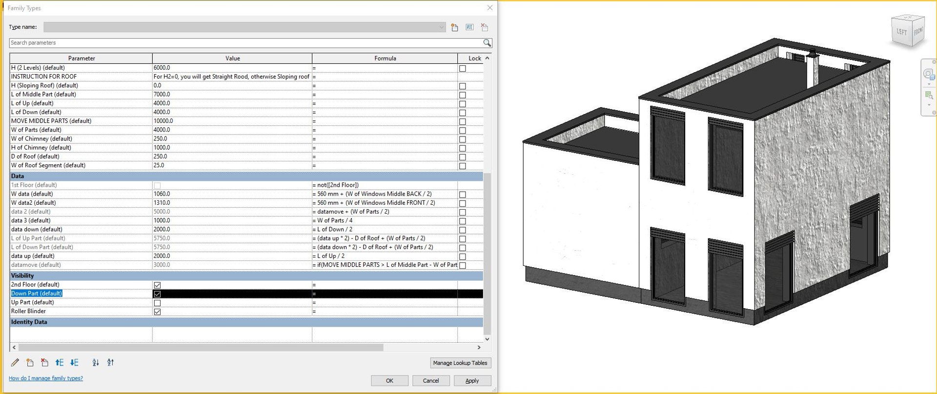 Full parametric HOUSE created in Revit Family 3D model - TurboSquid 1808218