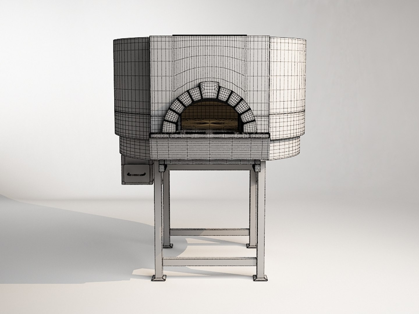 3d Model Pizza Oven Lp 100