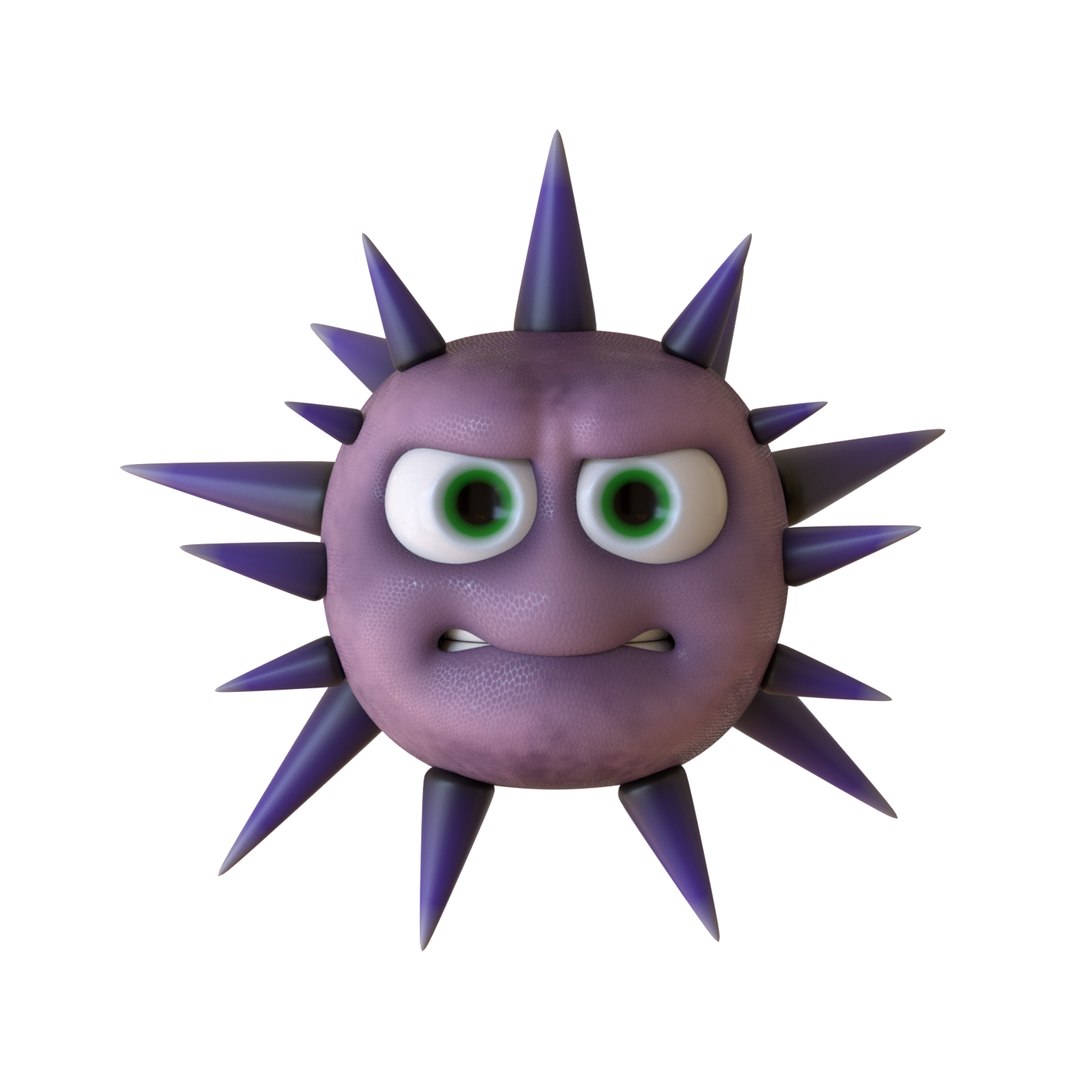 Monster Toon Virus 3D - TurboSquid 1471296