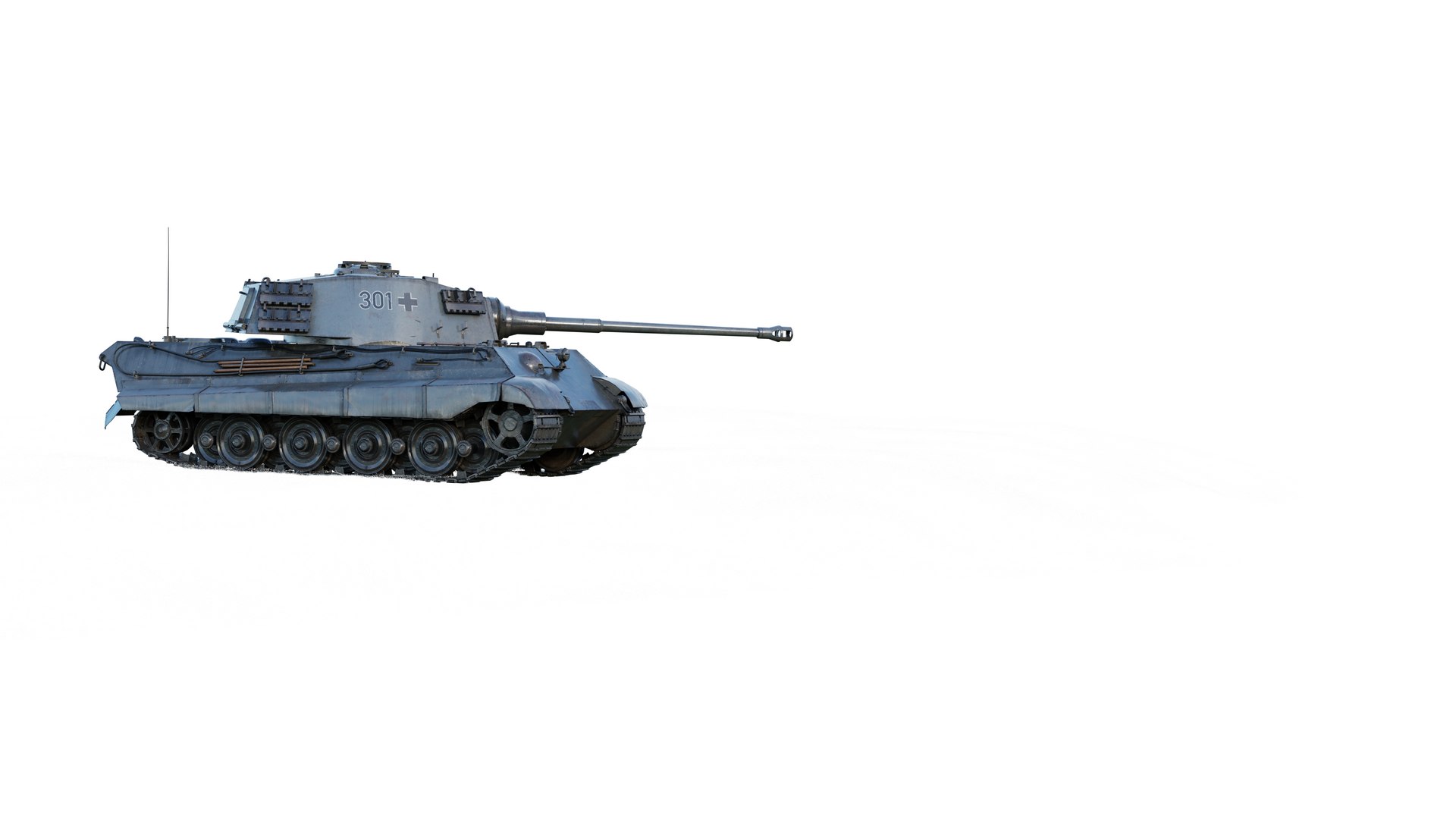 3D Model Photorealistic Blender Scene Of Tank In Landscape - TurboSquid ...