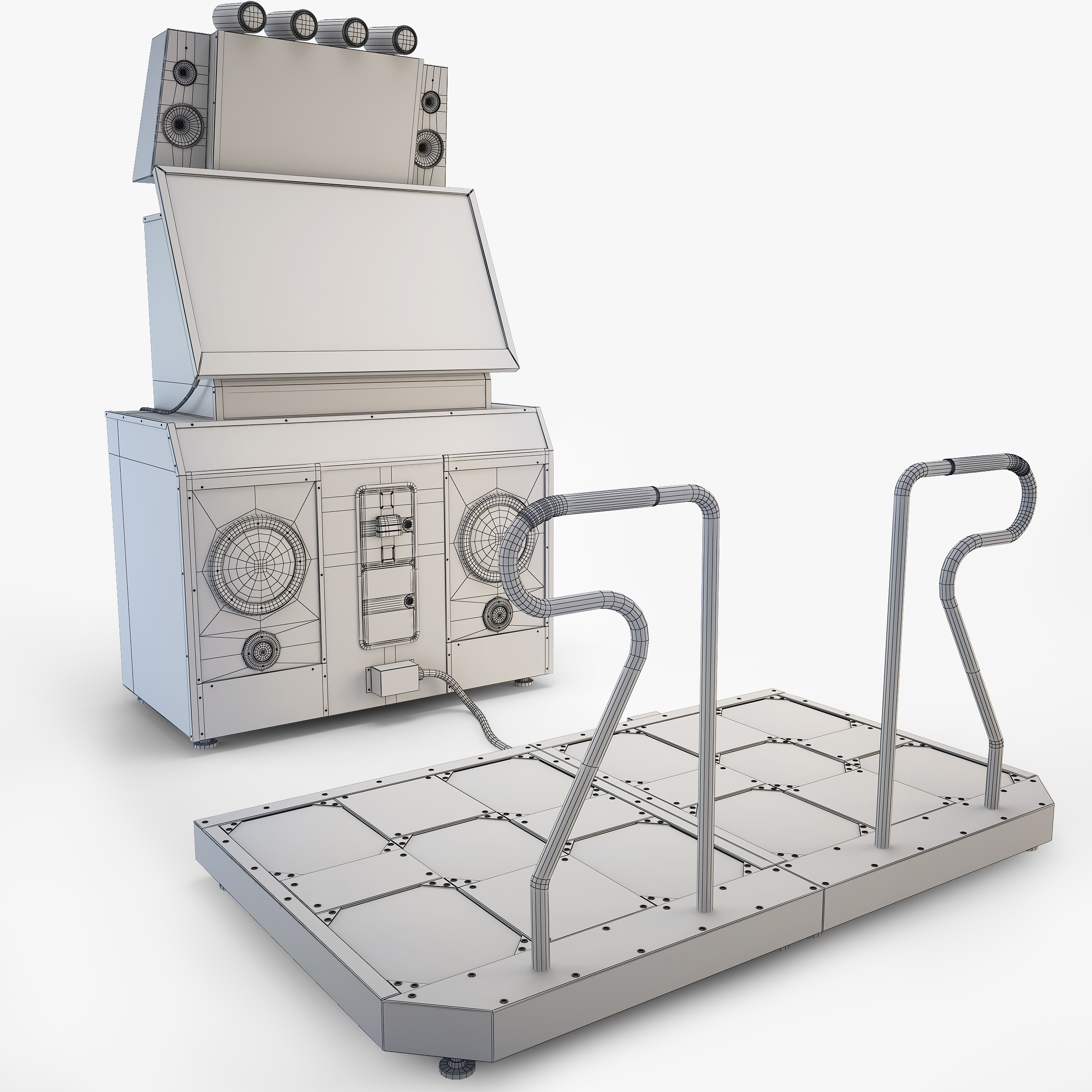 arcade dance machine 3d model