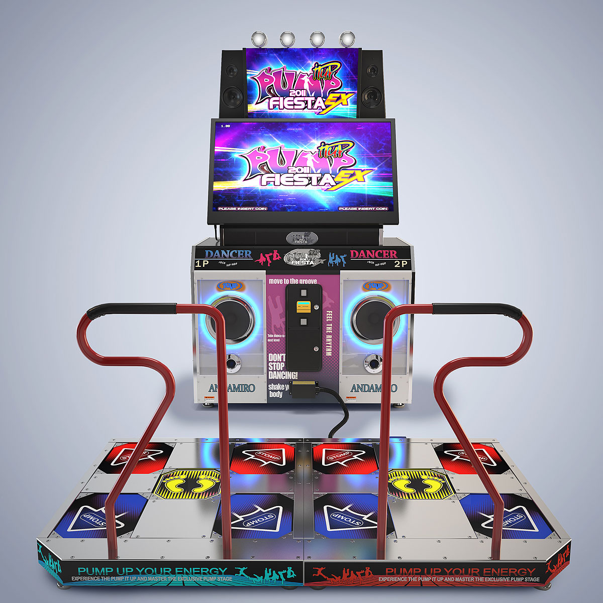 arcade dance machine 3d model