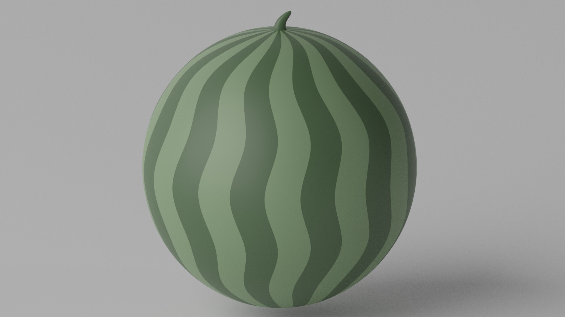 3D Cartoon Watermelon - TurboSquid 2338604