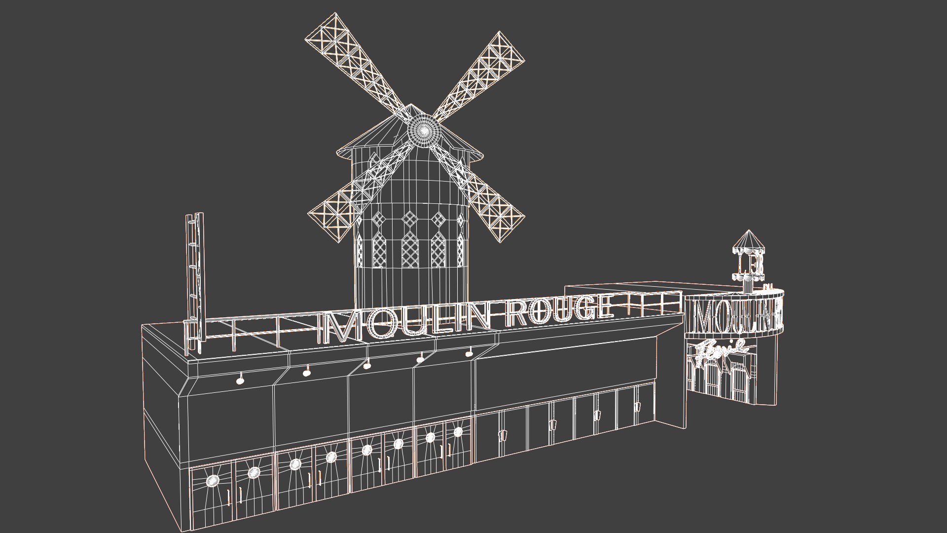 Moulin Rouge Neon Sign Model - TurboSquid 2214424