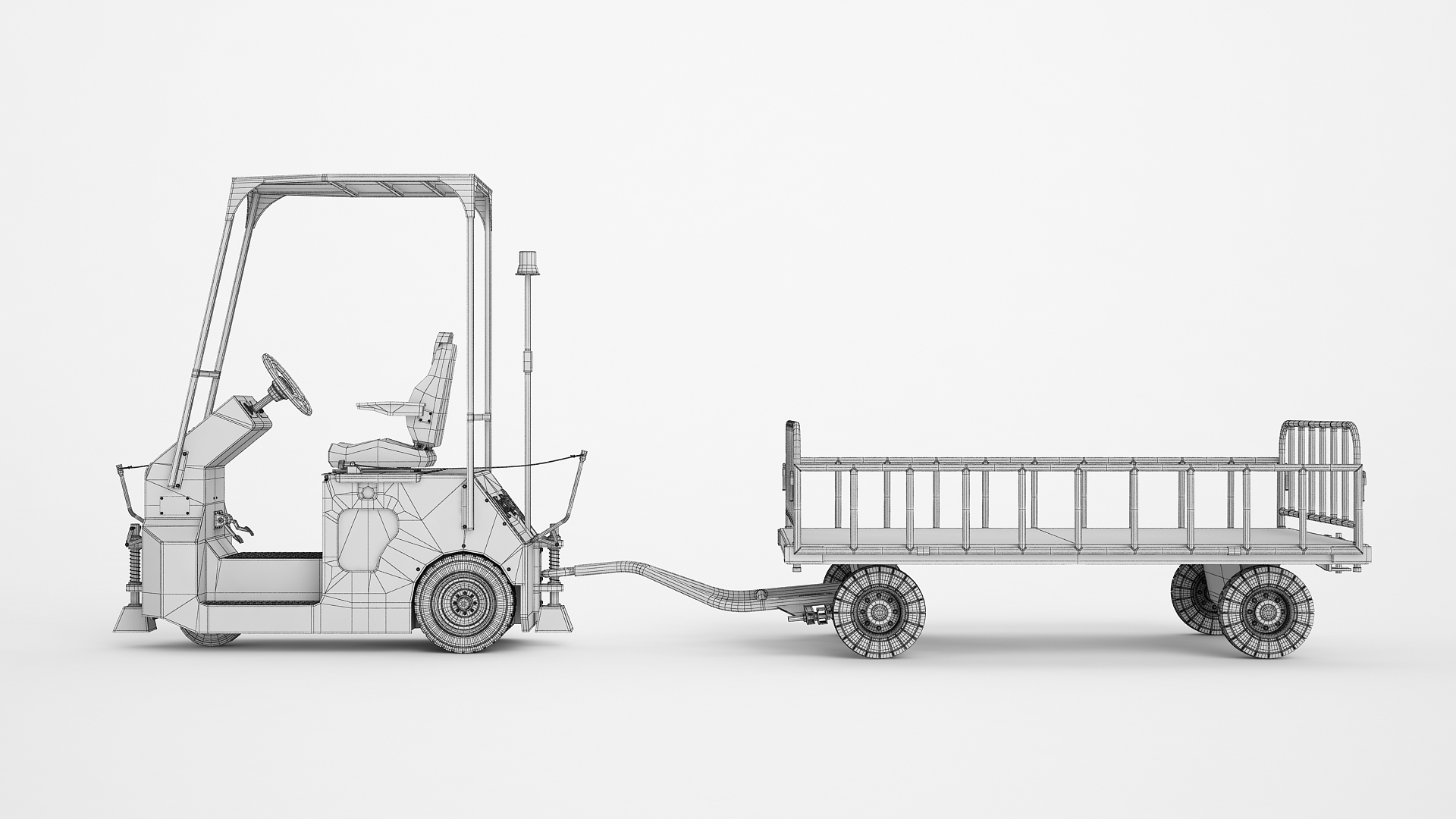 3D Model Electric Industrial Tugger 10 - TurboSquid 1737668