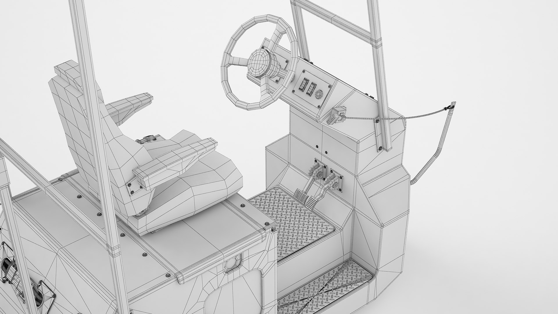 3D Model Electric Industrial Tugger 10 - TurboSquid 1737668
