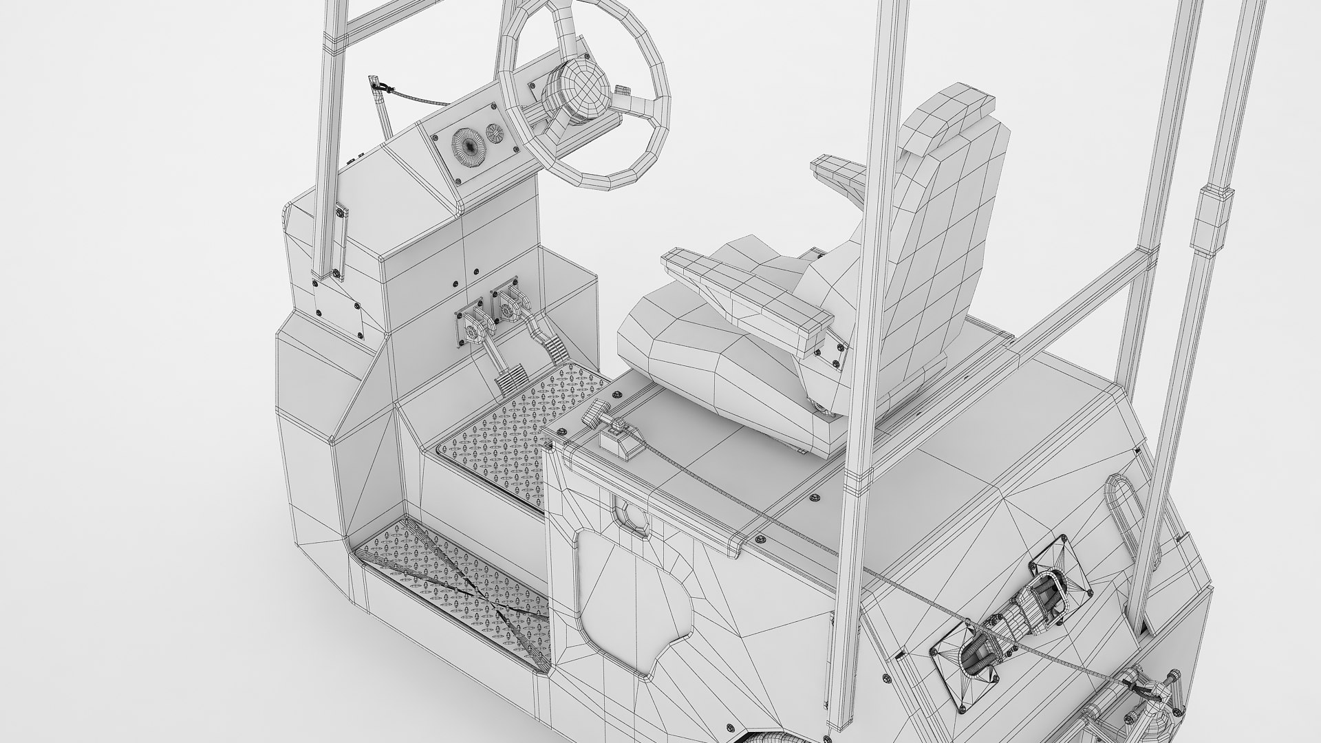 3D Model Electric Industrial Tugger 10 - TurboSquid 1737668
