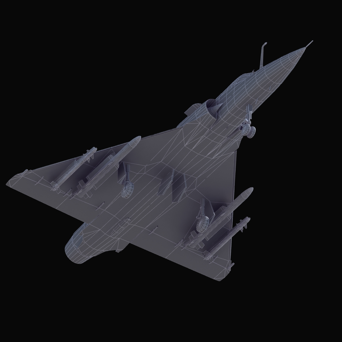 mirage 2000c fighter jet 3d max