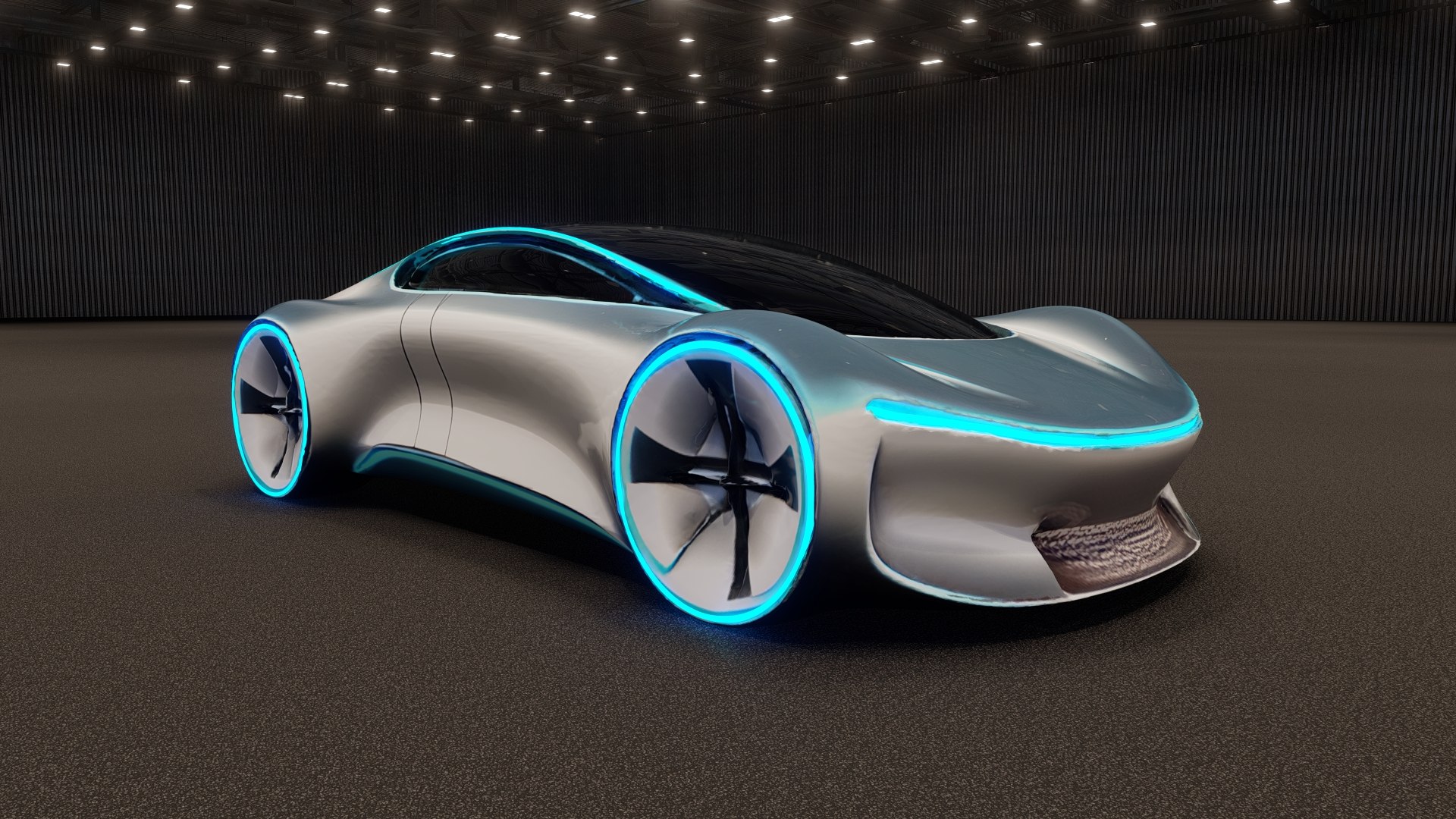 Futuristic Car 3D Model - TurboSquid 2363005