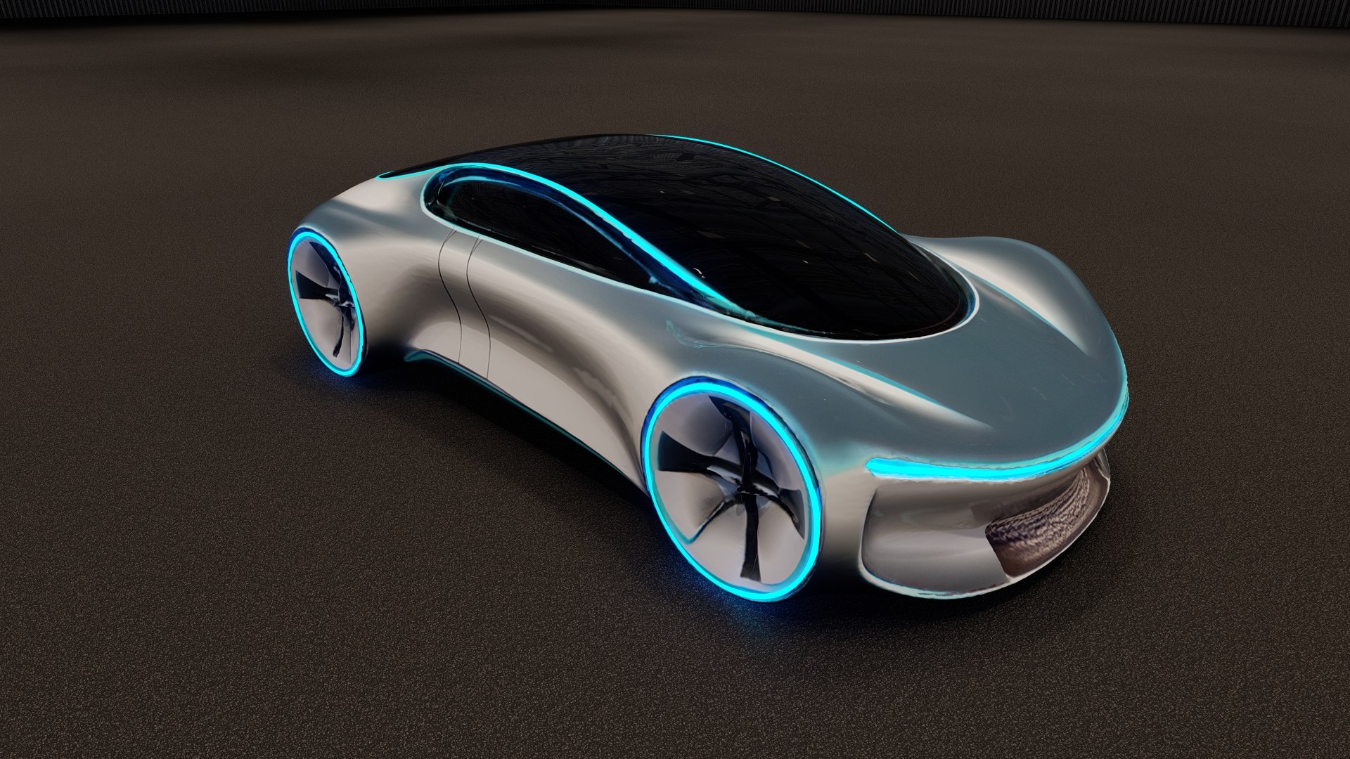 Futuristic Car 3D Model - TurboSquid 2363005