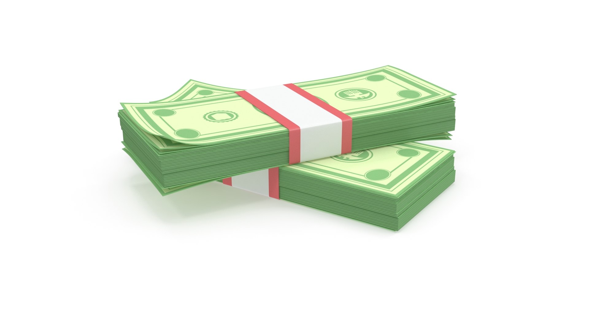 3D Stylized Wad Of Money - TurboSquid 2316588