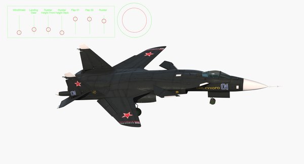 3D sukhoi su-47 berkut russin model - TurboSquid 1209421