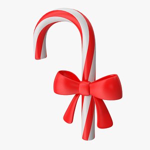 Low Poly Candy Cane 3D Models For Download | TurboSquid