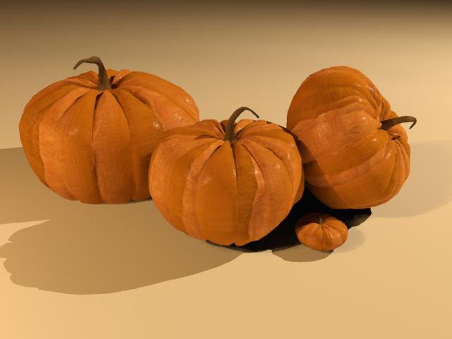 pumpkins fall halloween 3d model