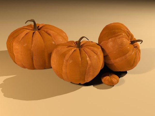 pumpkins fall halloween 3d model