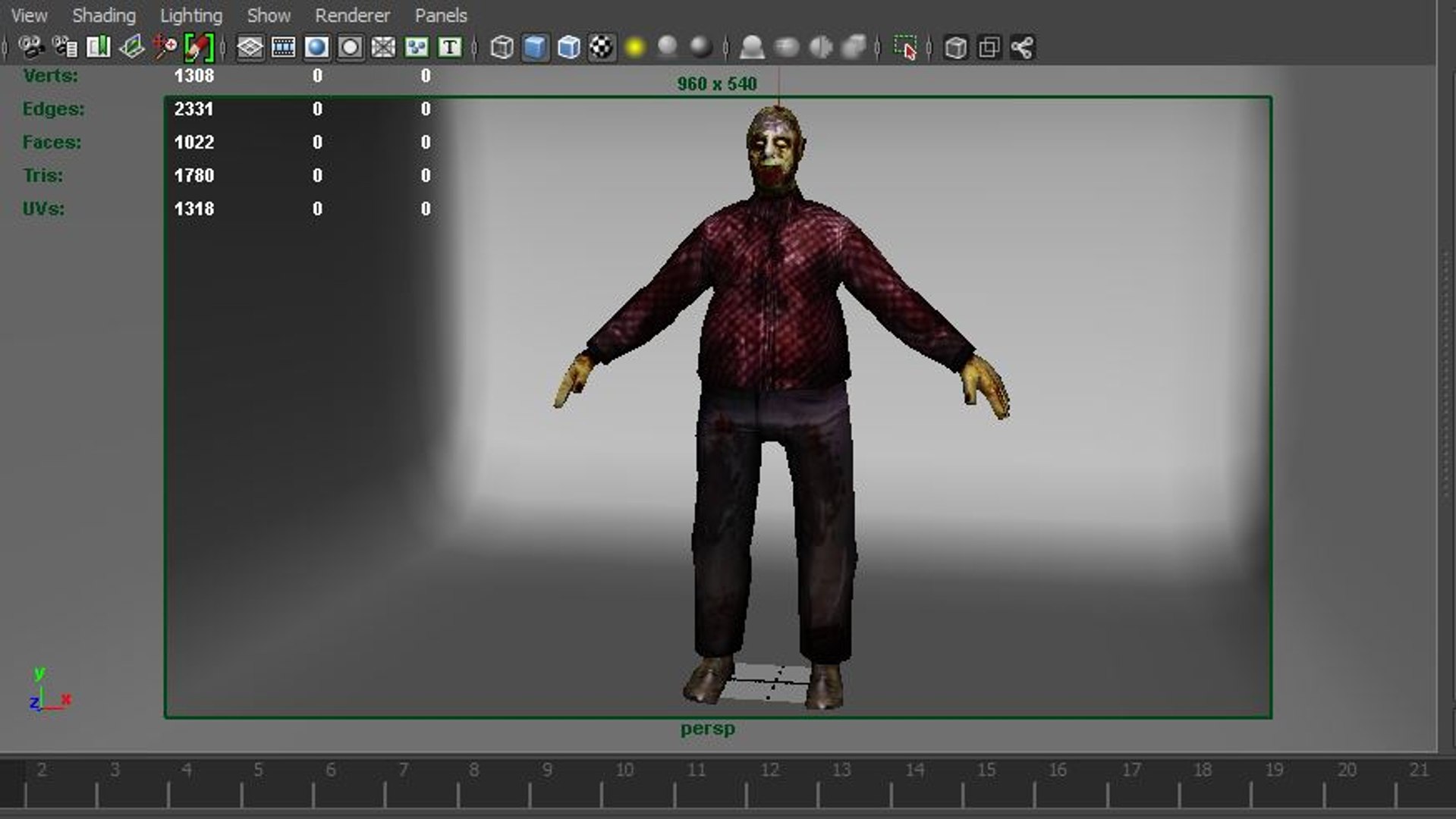 3d Zombie Ready