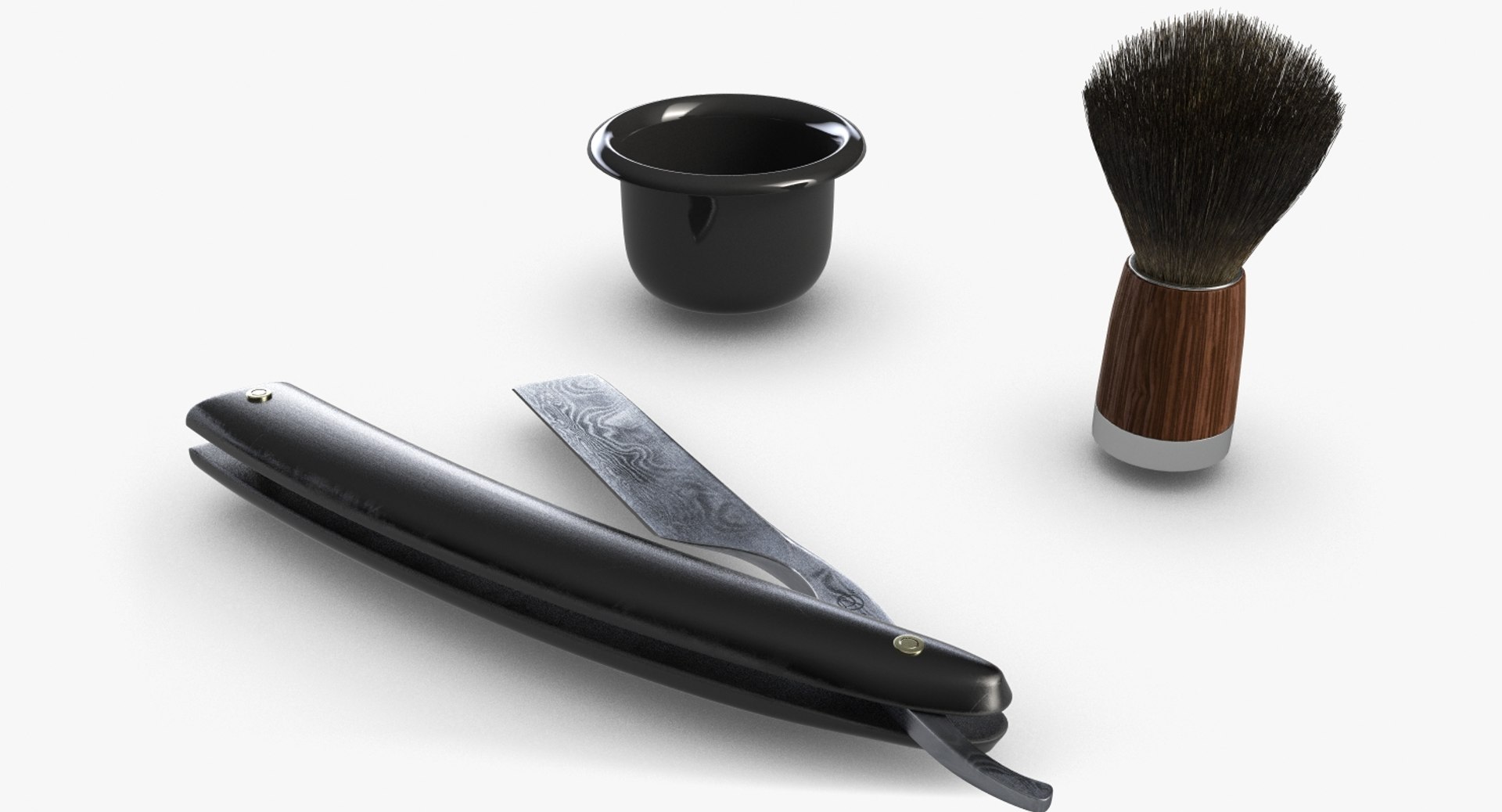 3D Straight Razor Set Model | 1148740 | TurboSquid