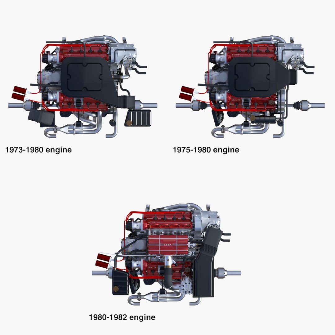 Italian V8 Engine And Internals Pack Model - TurboSquid 1867122