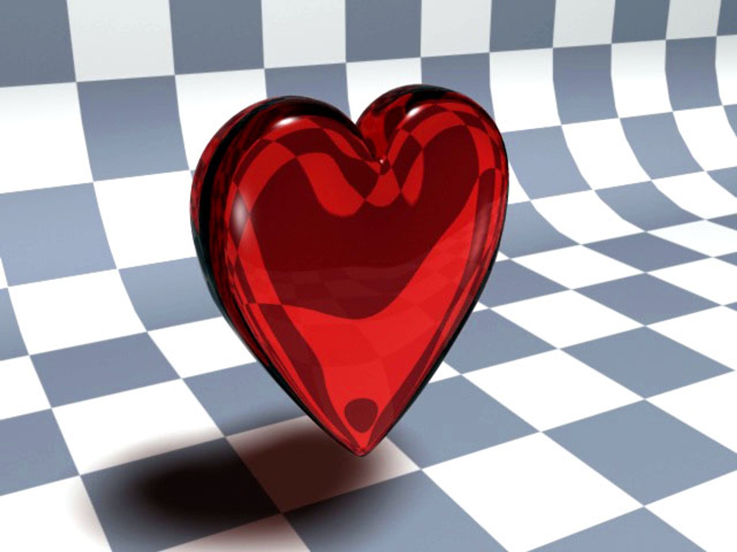 Free Love Heart 3d Model