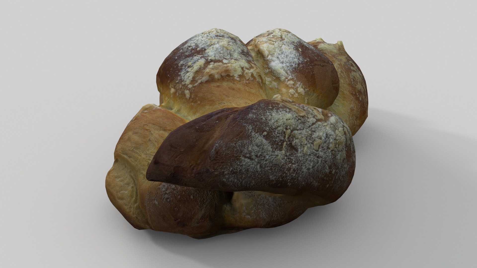 3D Challah Bread 01 model - TurboSquid 1720953