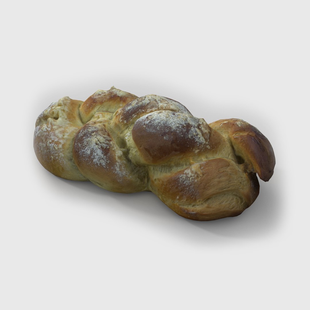 3D Challah Bread 01 model - TurboSquid 1720953