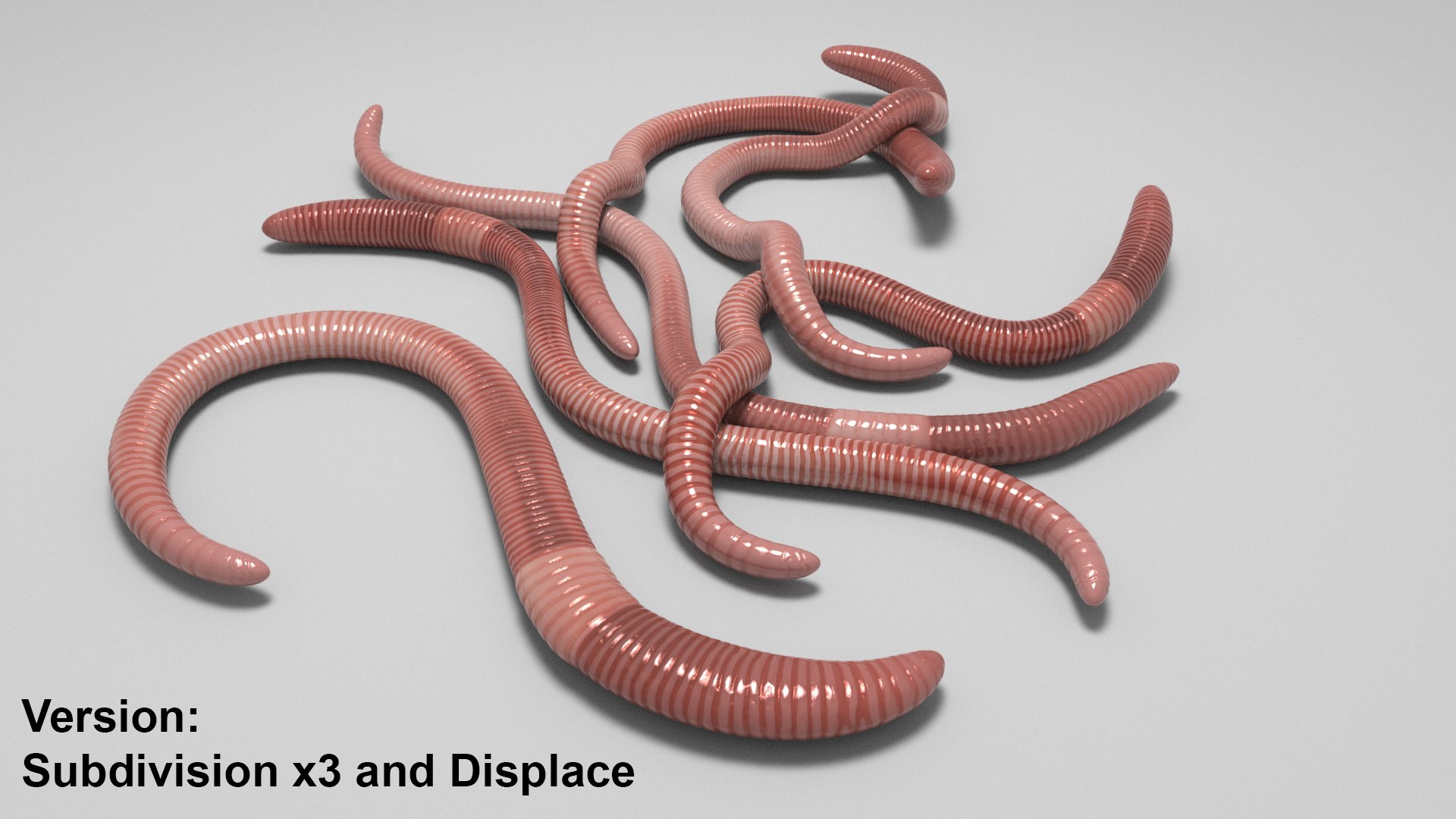 Worms 3D Model - TurboSquid 1988278