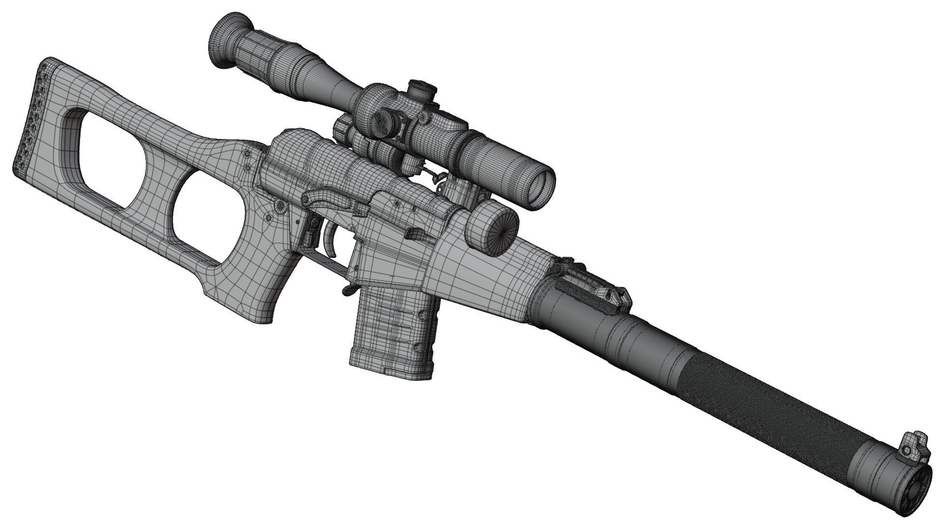 3D VSS Vintorez 01 B Model - TurboSquid 2249777