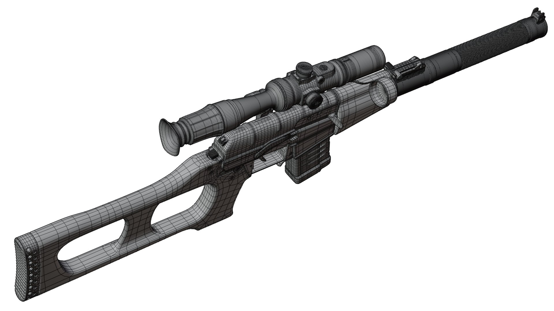 3D VSS Vintorez 01 B Model - TurboSquid 2249777