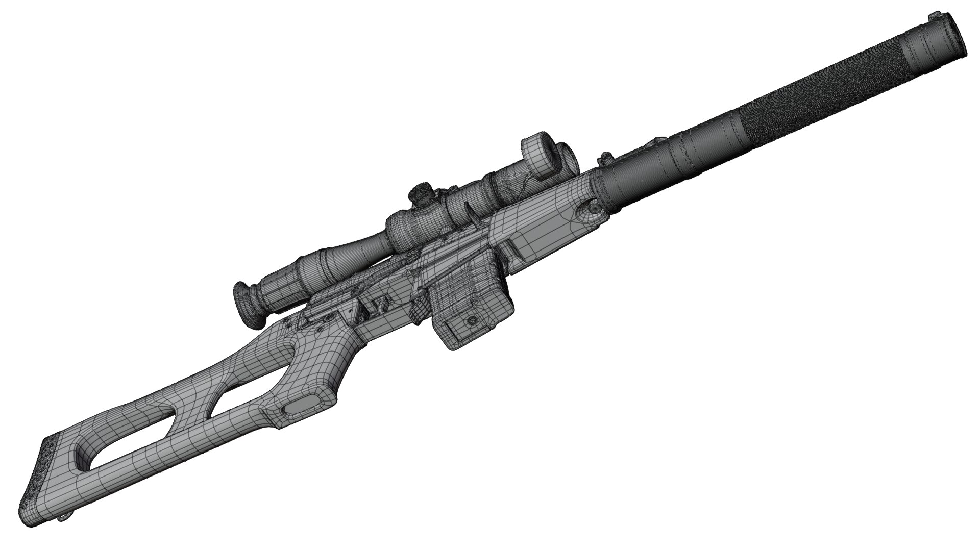 3D VSS Vintorez 01 B Model - TurboSquid 2249777