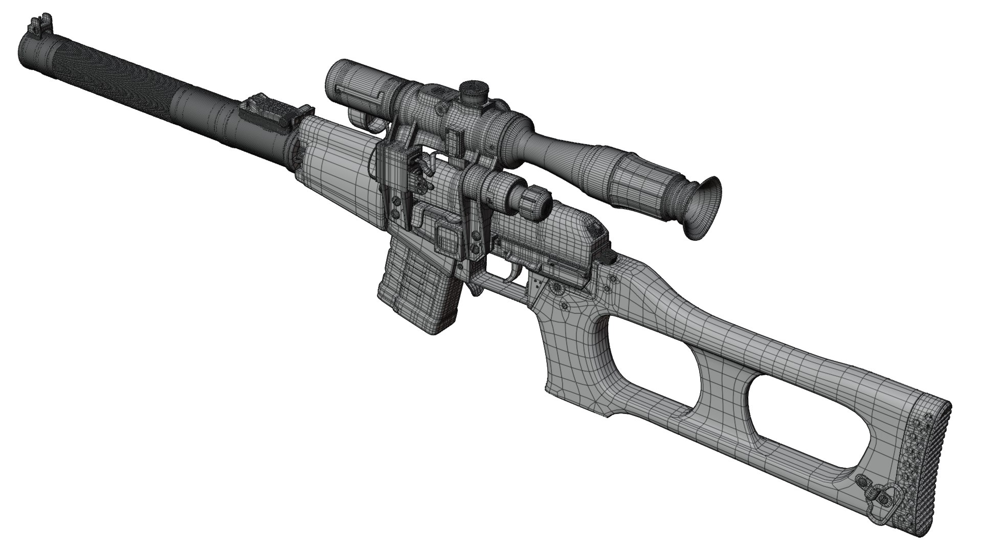 3D VSS Vintorez 01 B Model - TurboSquid 2249777