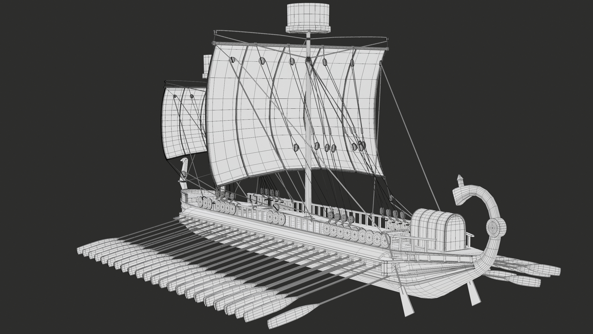 3D pbr trireme model - TurboSquid 1699508